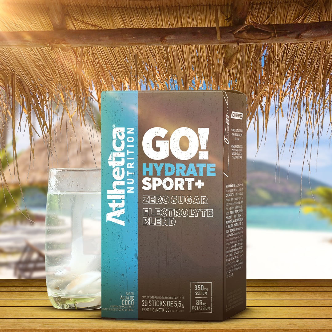 Go! Hydrate Sport Isotônico + 20 Sticks Atlhetica Nutrition 5,5g ...