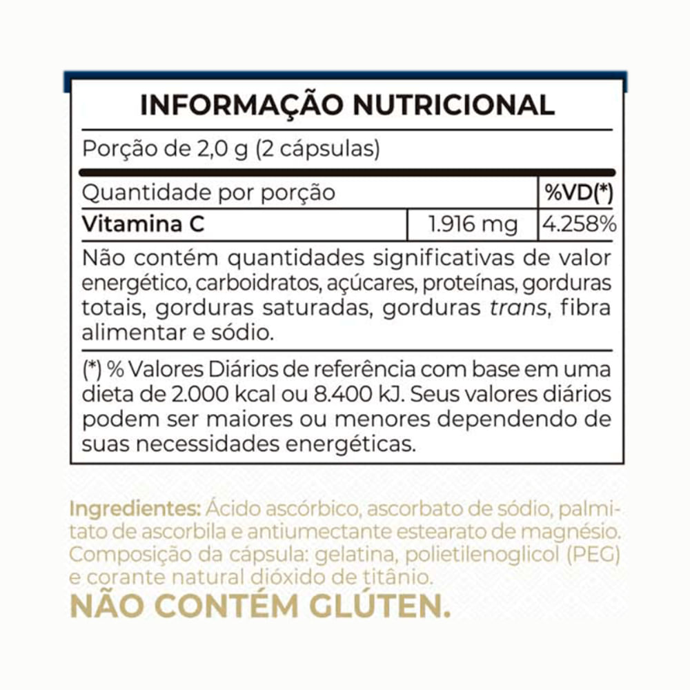 Suplemento Alimentar Vita C3 Vitafor 1000mg 120caps - PanVel Farmácias
