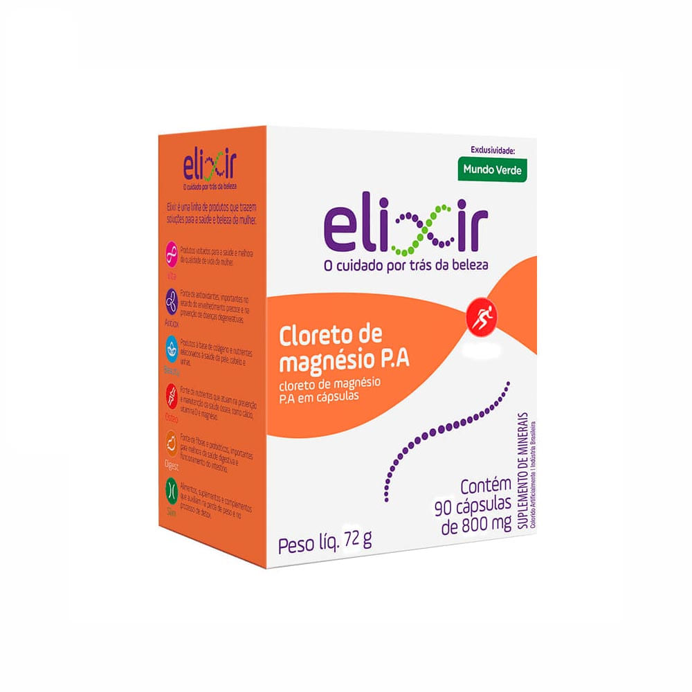 Cloreto De Magnésio Pa Elixir 90 Cápsulas - Panvel Farmácias