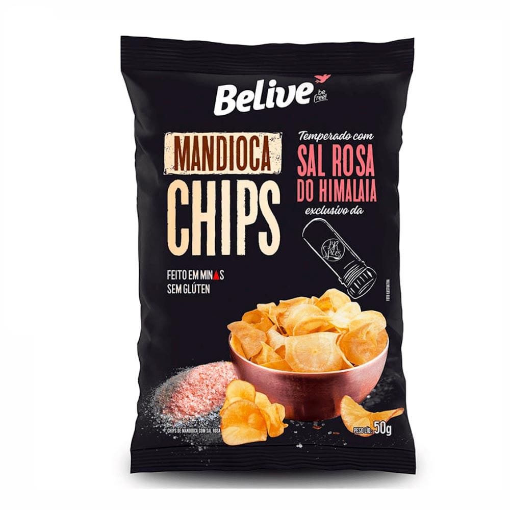 Chips Mandioca Sal Rosa Do Himalaia Belive 50g - Panvel Farmácias