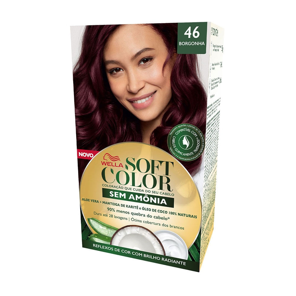 Kit Tintura Soft Color Borgonha 46 Soft Color - Panvel Farmácias