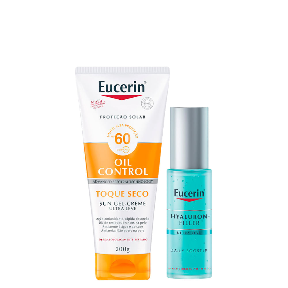 Kit Eucerin Protetor Solar Fps 60 200 G + Gel Facial Hidratante Daily ...