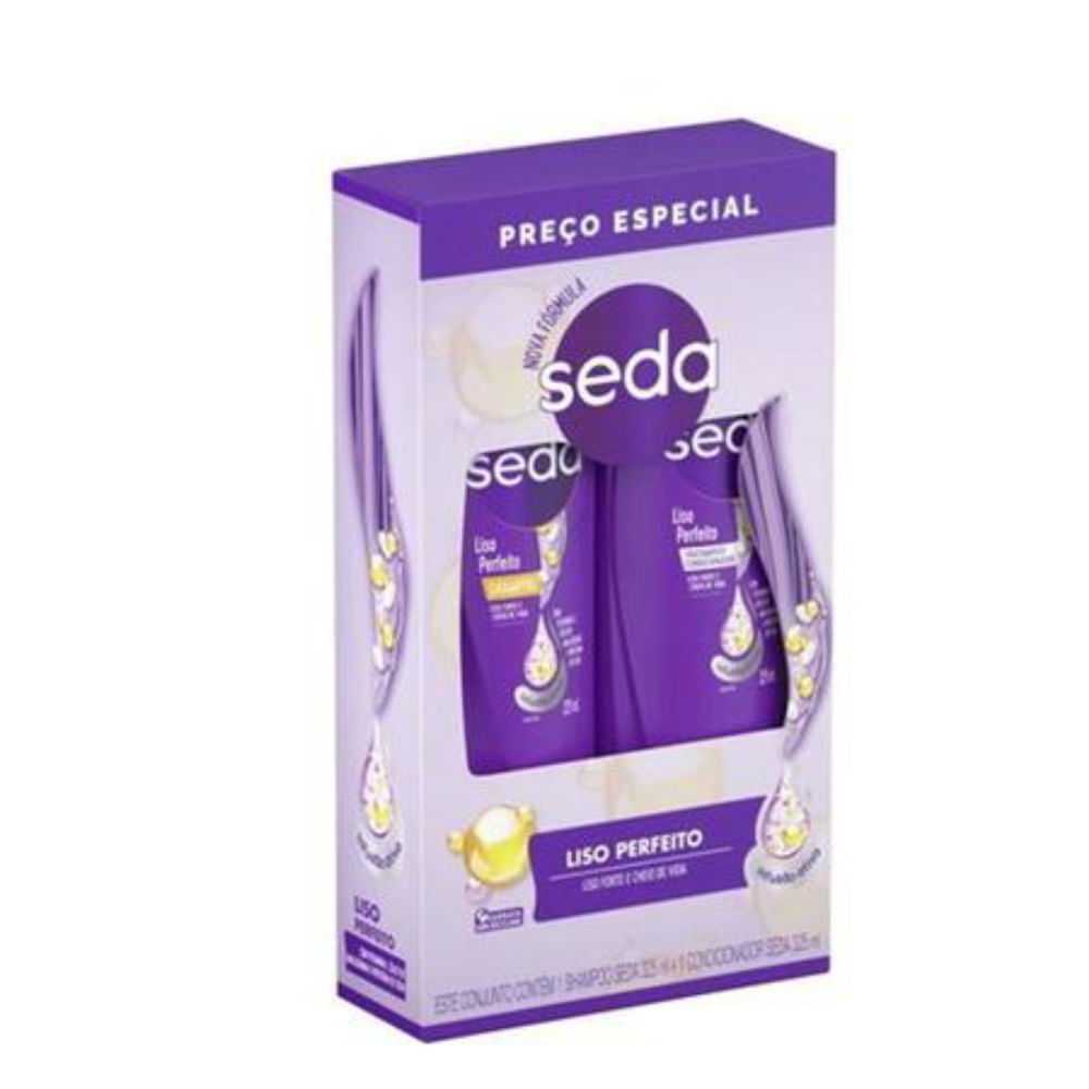Kit Seda Liso Perfeito Shampoo + Condicionador 325ml - Panvel Farmácias