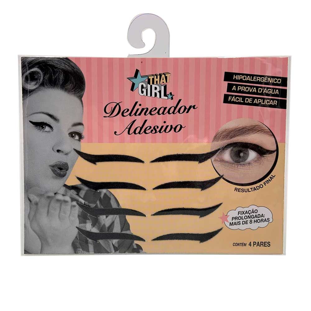 Delineador Adesivo Preto That Girl 4 Pares - Panvel Farmácias