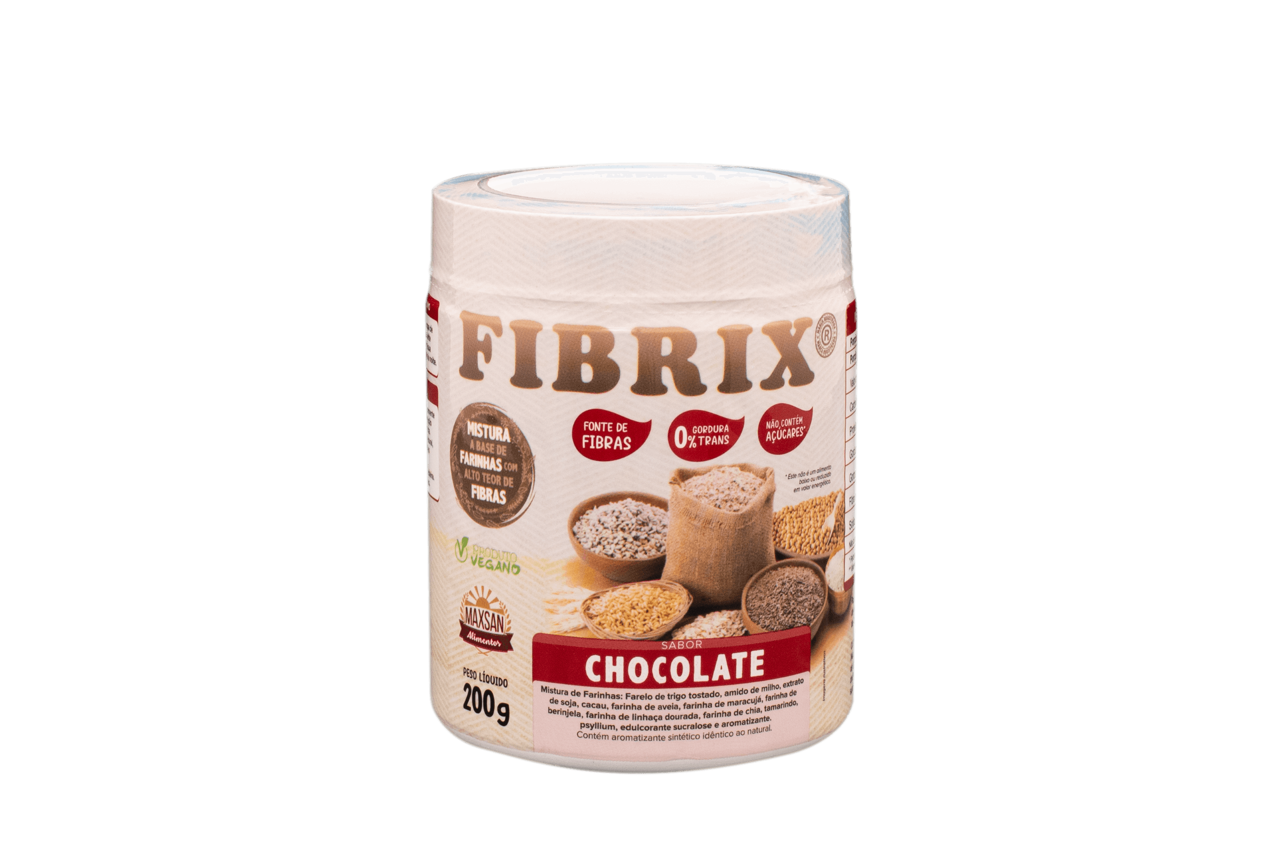 Fibrix Chocolate Fibras Alimentares Vegano 200g - Panvel Farmácias