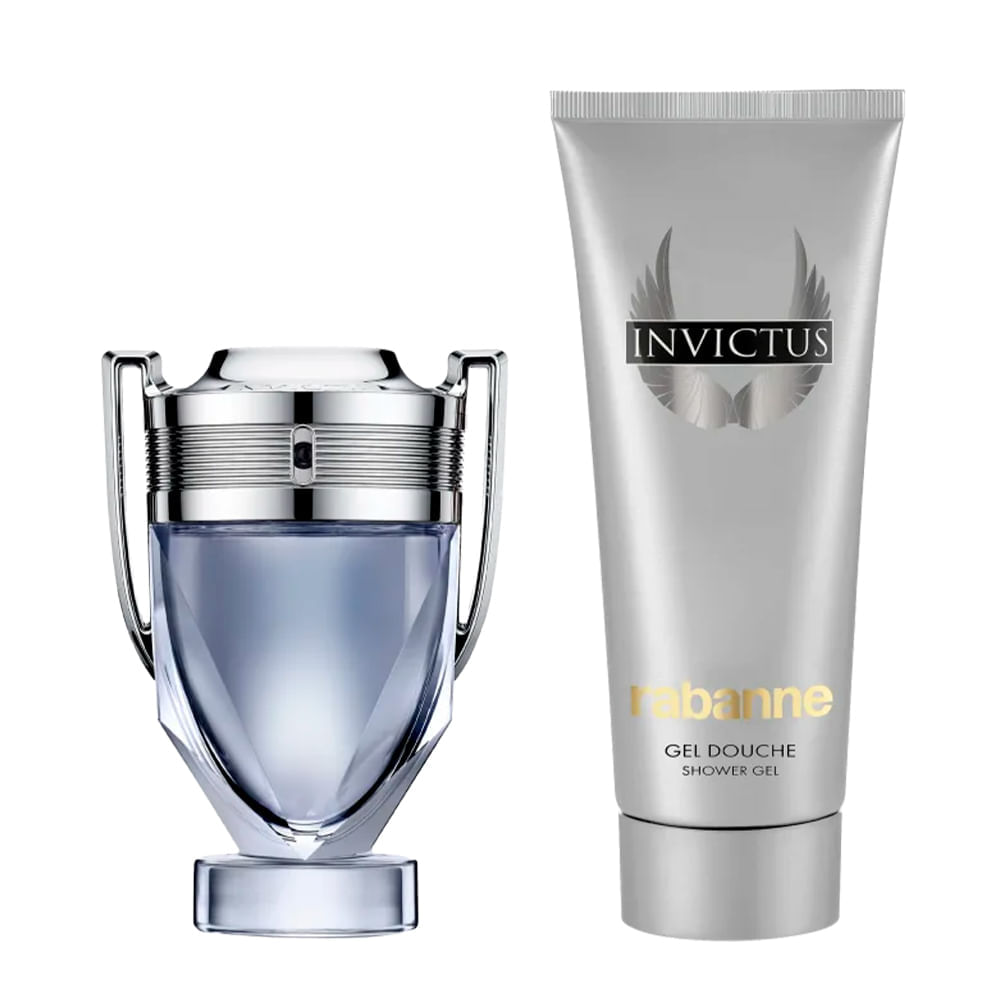 Kit Rabanne Invictus Masculino Eau De Toilette 50ml + Sg 100ml - Panvel ...