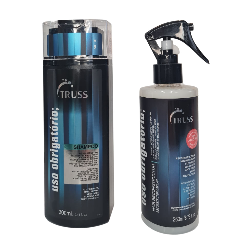 Kit Shampoo Uso Obrigatório + Reconstrutor Capilar Truss 300ml - Panvel ...