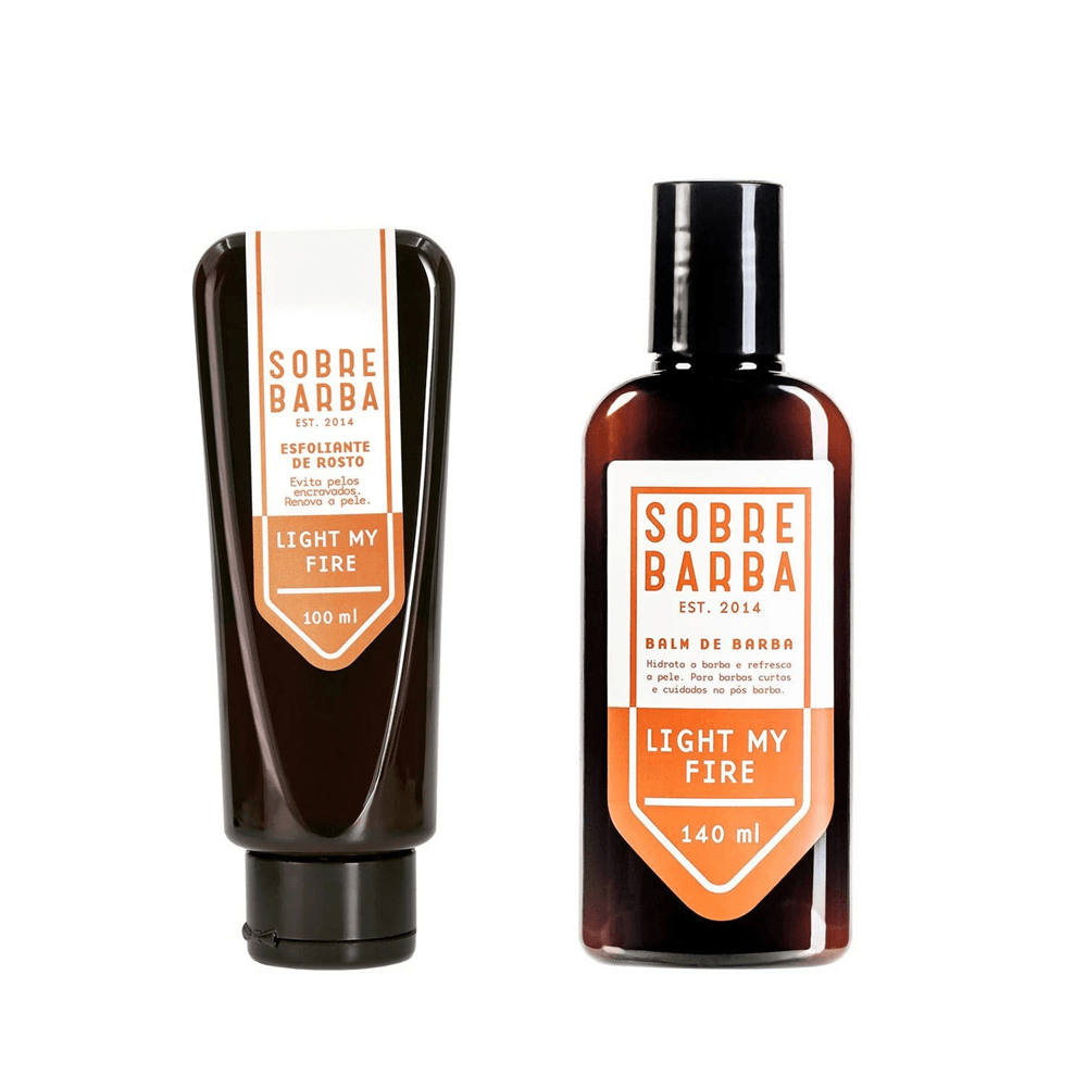 Kit Sobrebarba Esfoliante De Rosto 100ml + Balm De Barba Light 140ml My ...